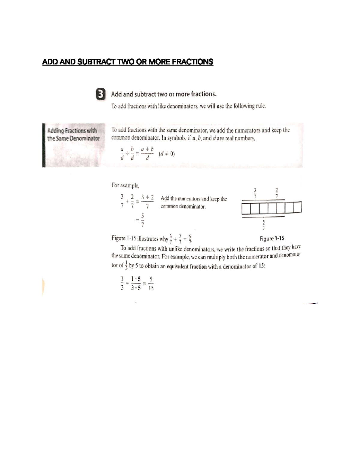 Fractions-ADD AND Subtract TWO OR MORE Fractions-WPS Office - Math in ...