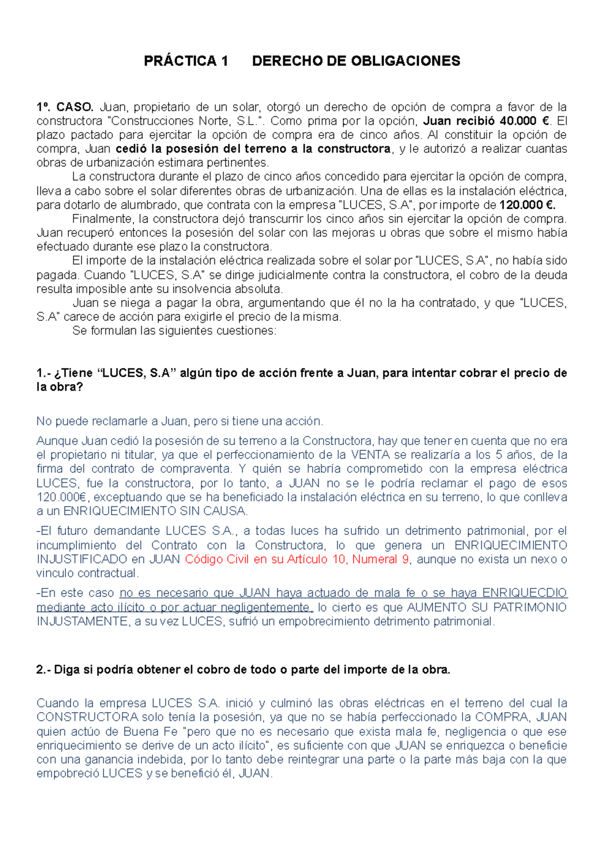 Practica 1 Obligaciones Y Contratos - PRÁCTICA 1 DERECHO DE ... Practica 1 Obligaciones Y Contratos - PRÁCTICA 1 DERECHO DE ...
