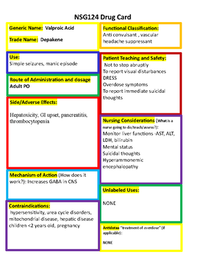Class 7 Drug Cards - Generic Name: Digoxin Trade Name: Digitek ...