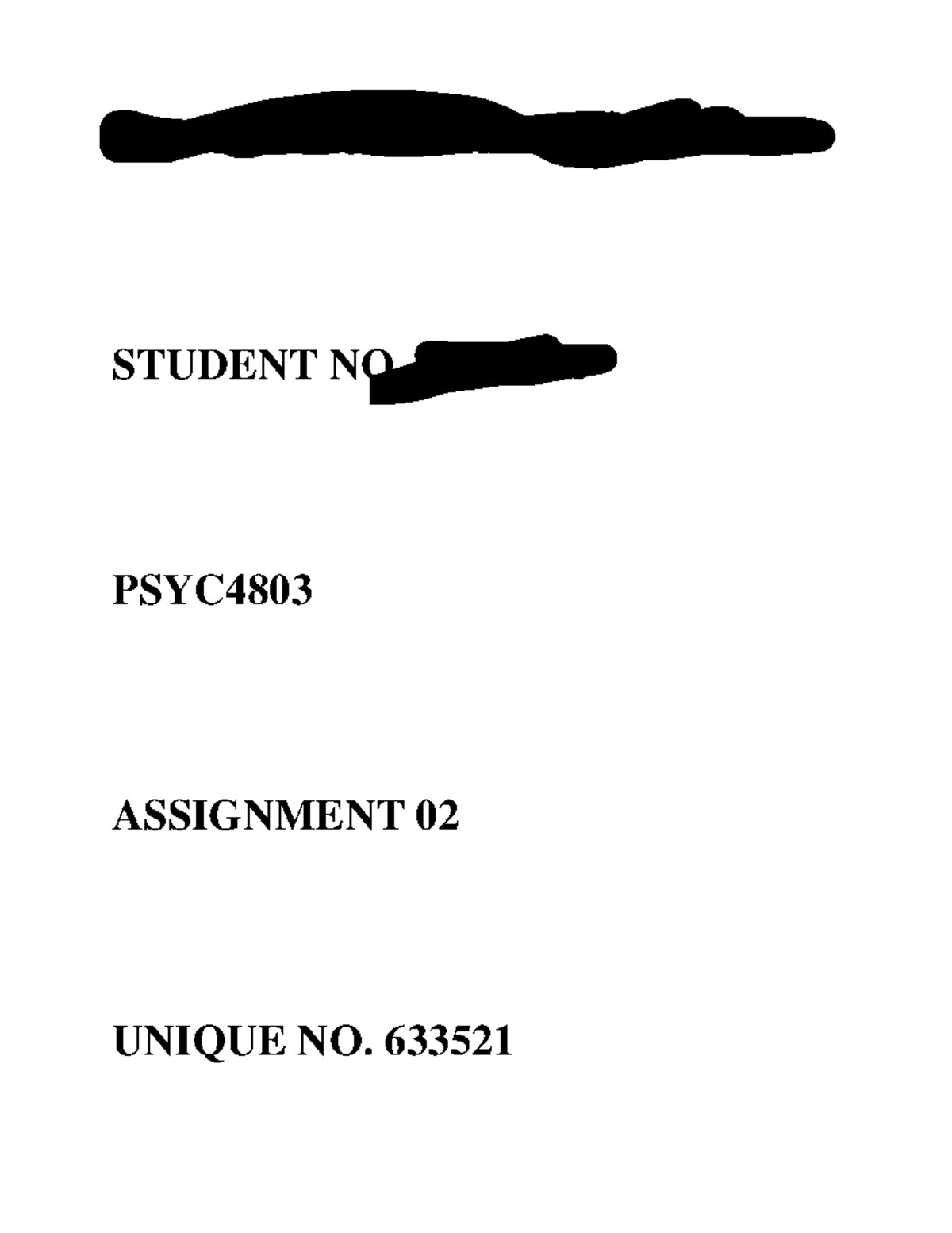 View Assessment.2 PYC4803. THEORY OF ALTRUISM WITH THE STORY OF NELSON ...