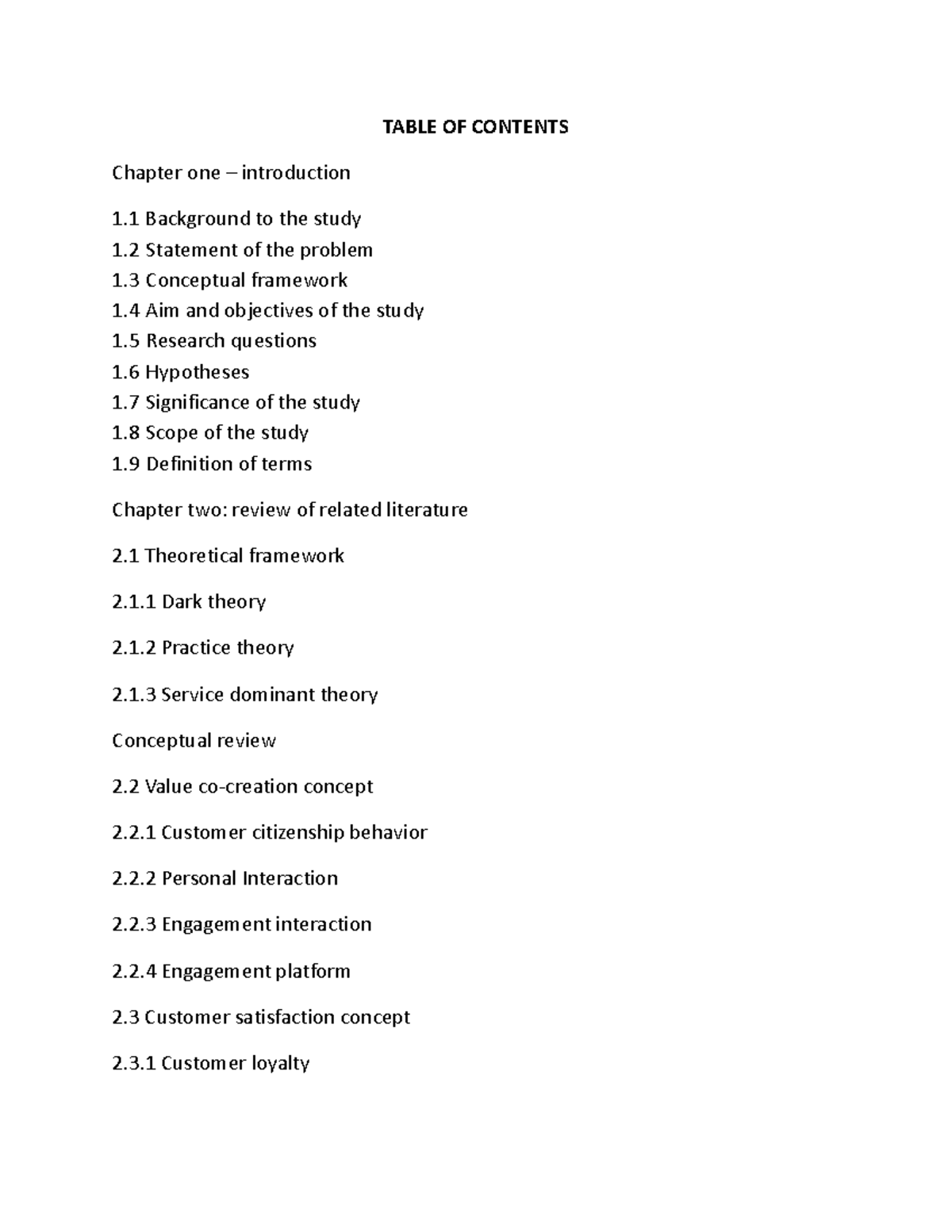 Lecture ON Business Research Methodology - TABLE OF CONTENTS Chapter ...