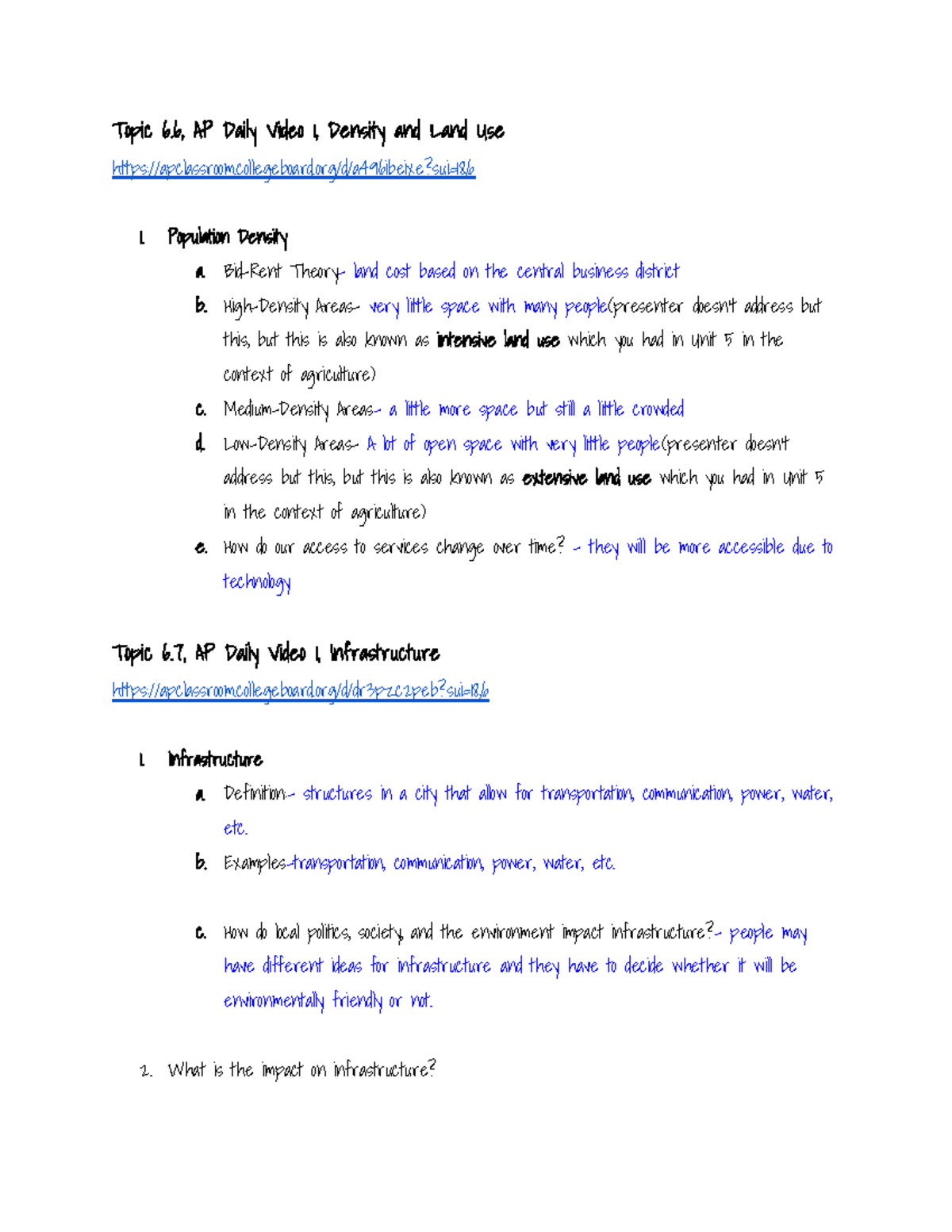 6.6-7 Video Notes - dhfbdsjh - Topic 6, AP Daily Video 1, Density and ...