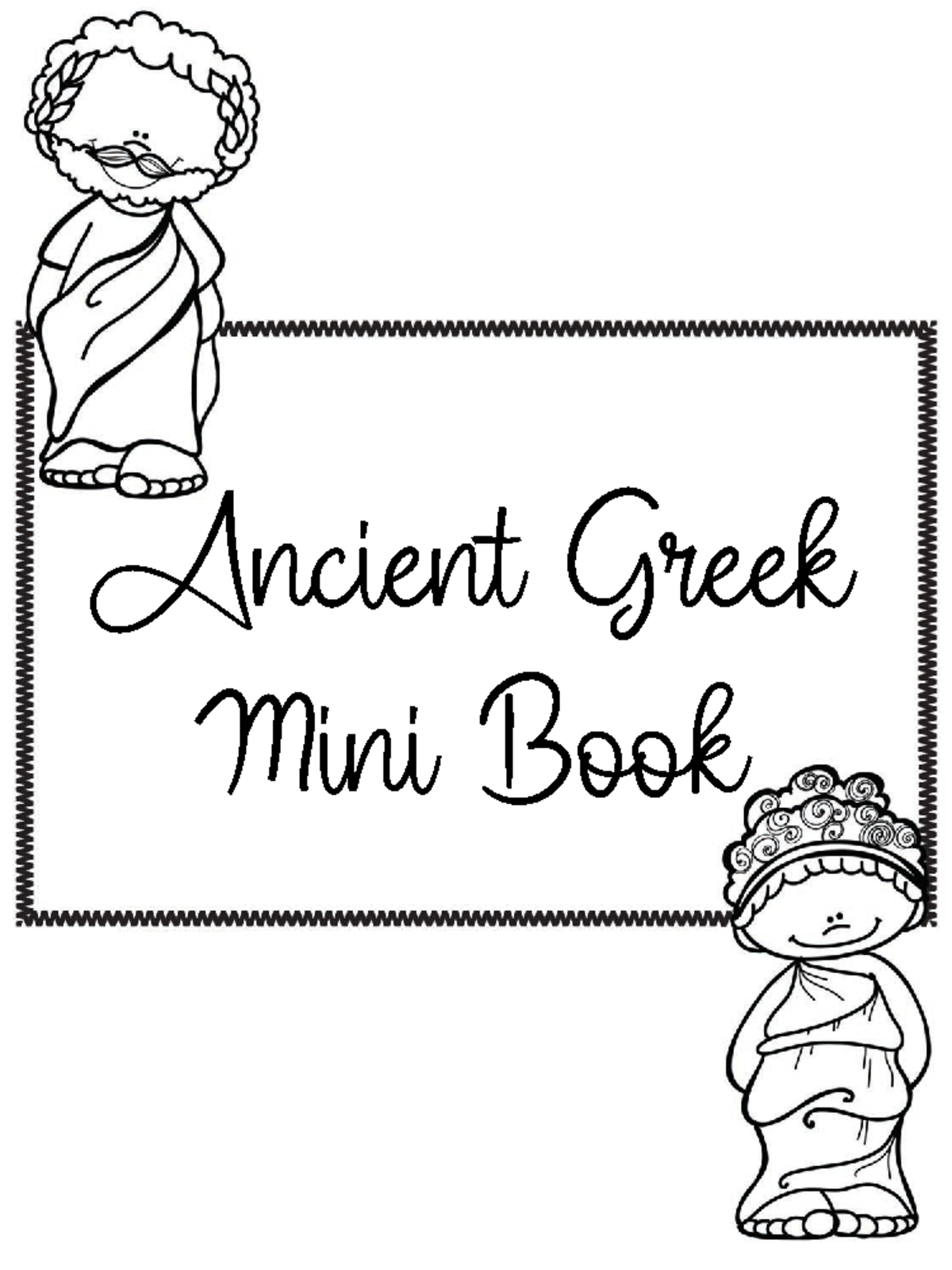 Ancient Greek Mini Book Simple A for Kids - Ancient Greek Mini Book ...