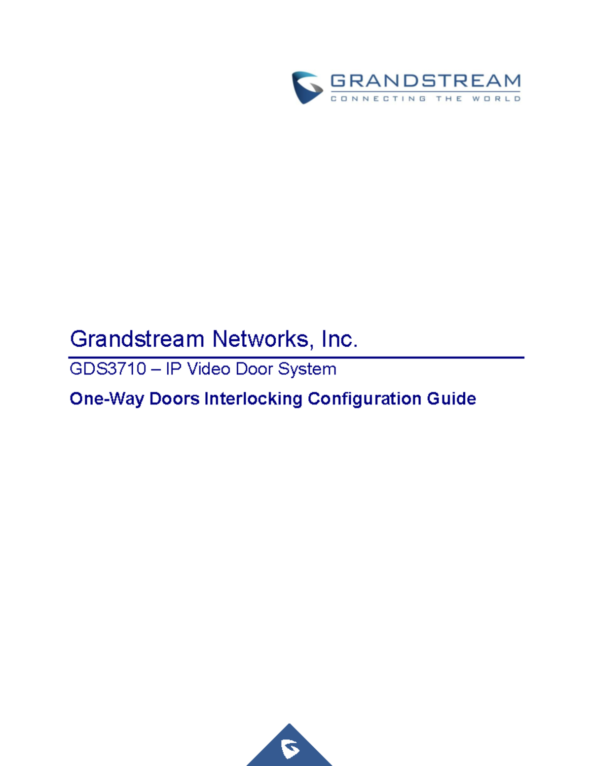 GDS3710 One-Way Doors Interlocking Guide - Grandstream Networks, Inc ...
