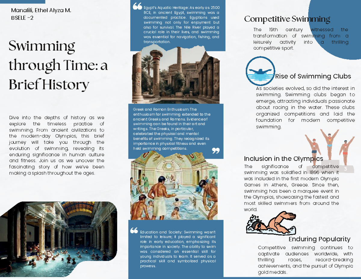 History of Swimming - Greek and Roman Enthusiasm: The enthusiasm for ...