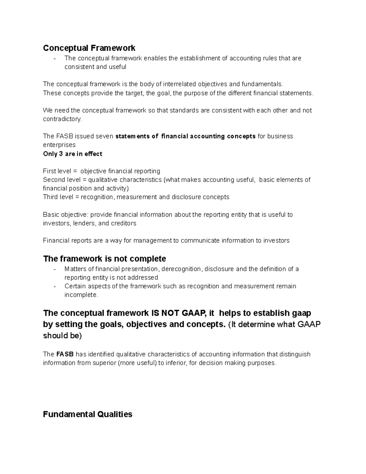 2 - Chapter Two - Conceptual Framework The conceptual framework enables ...