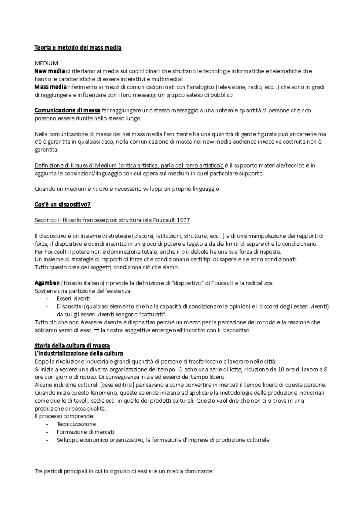 Teoria e metodo dei mass media - Teoria e metodo dei mass media MEDIUM ...