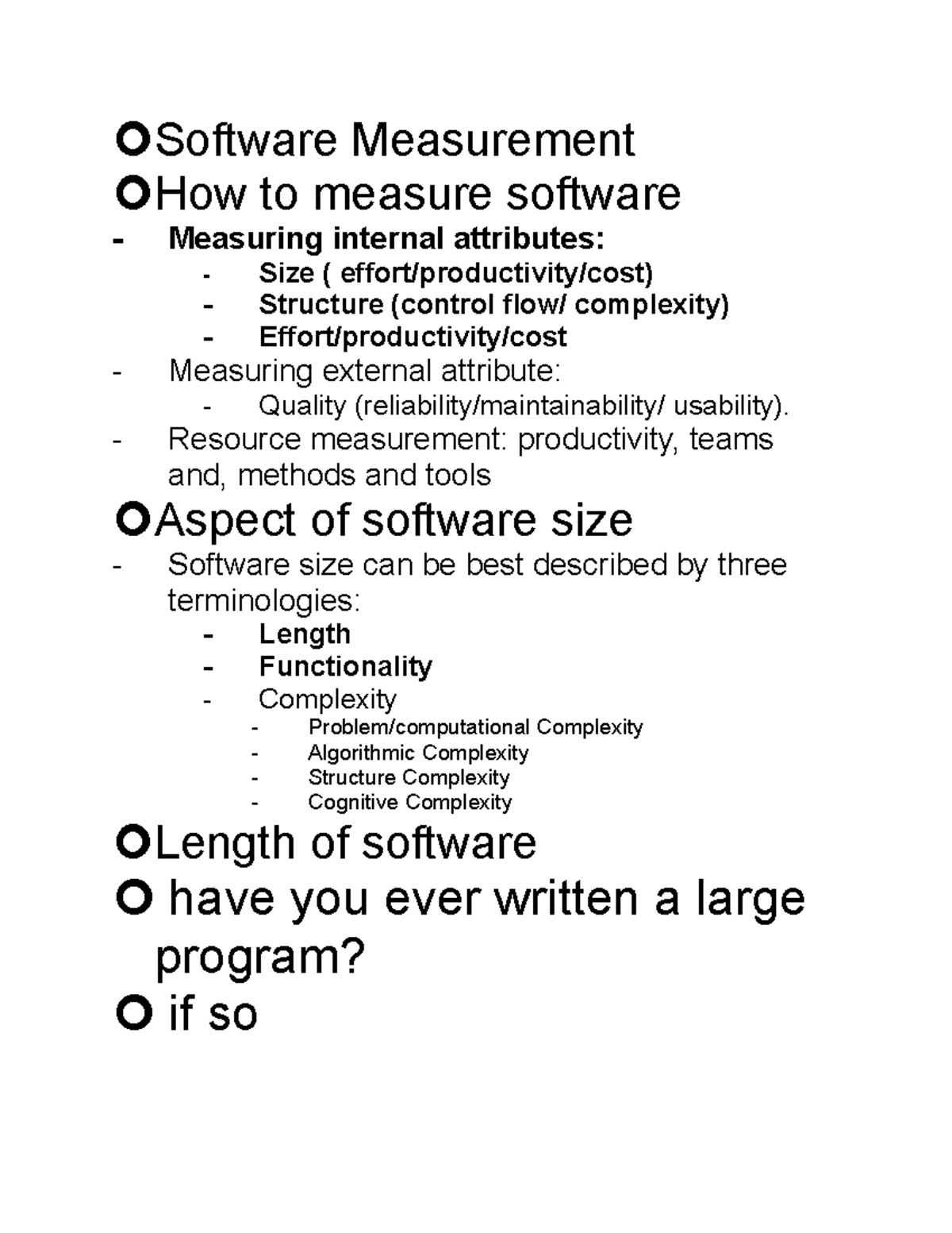 Software Measurement - Software Measurement How to measure software ...