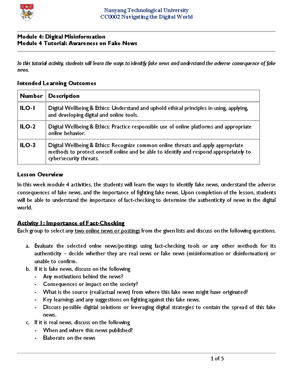 Module 4 Tutorial (students) - CC0002 Navigating the Digital World ...