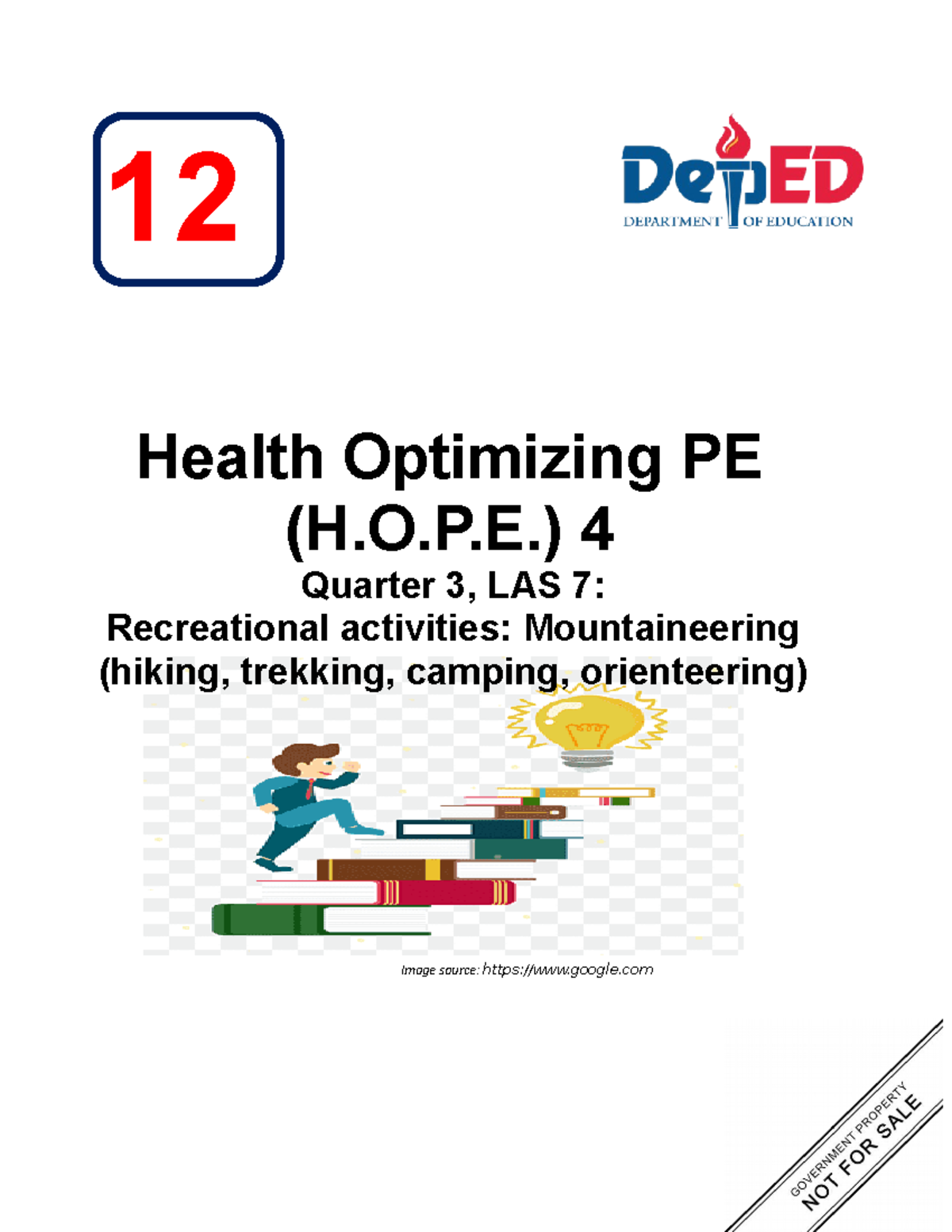 PEH 4 Wk 7 - FITNESS - Health Optimizing PE (H.O.P.) 4 Quarter 3, LAS 7: Recreational activities ...