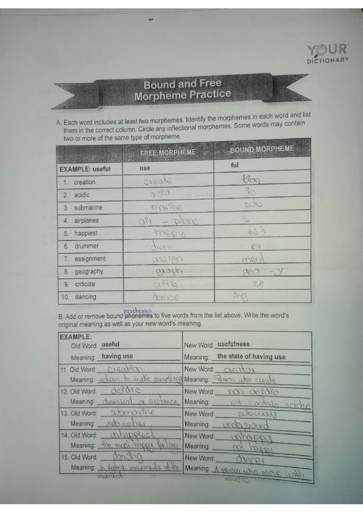 Bound morpheme - ingles - Studocu