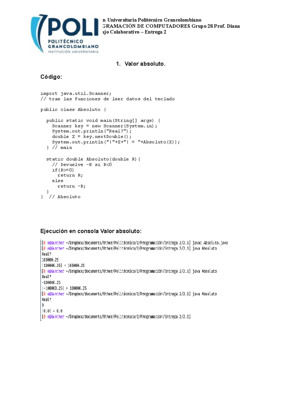 Entrega de programacion 2 de computadores. - BLOQUE-TEÓRICO/PROGRAMACIÓN DE COMPUTADORES Grupo ...