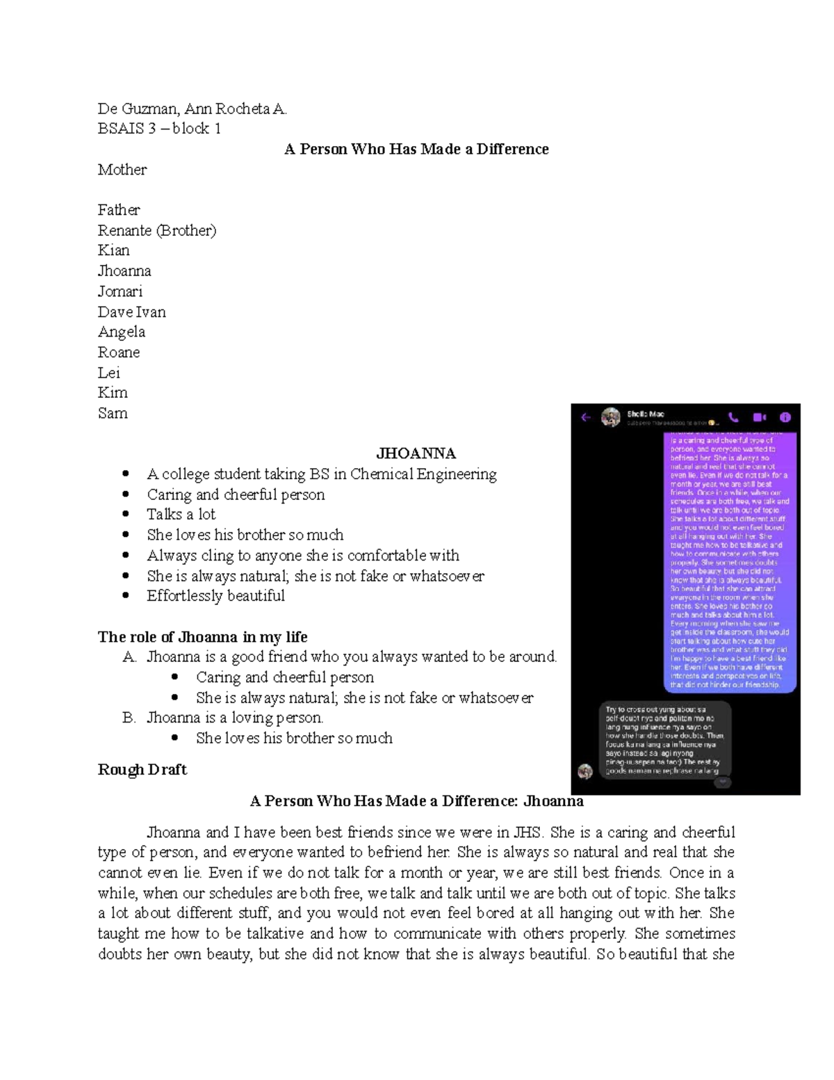 De Guzman - acc - De Guzman, Ann Rocheta A. BSAIS 3 – block 1 A Person ...