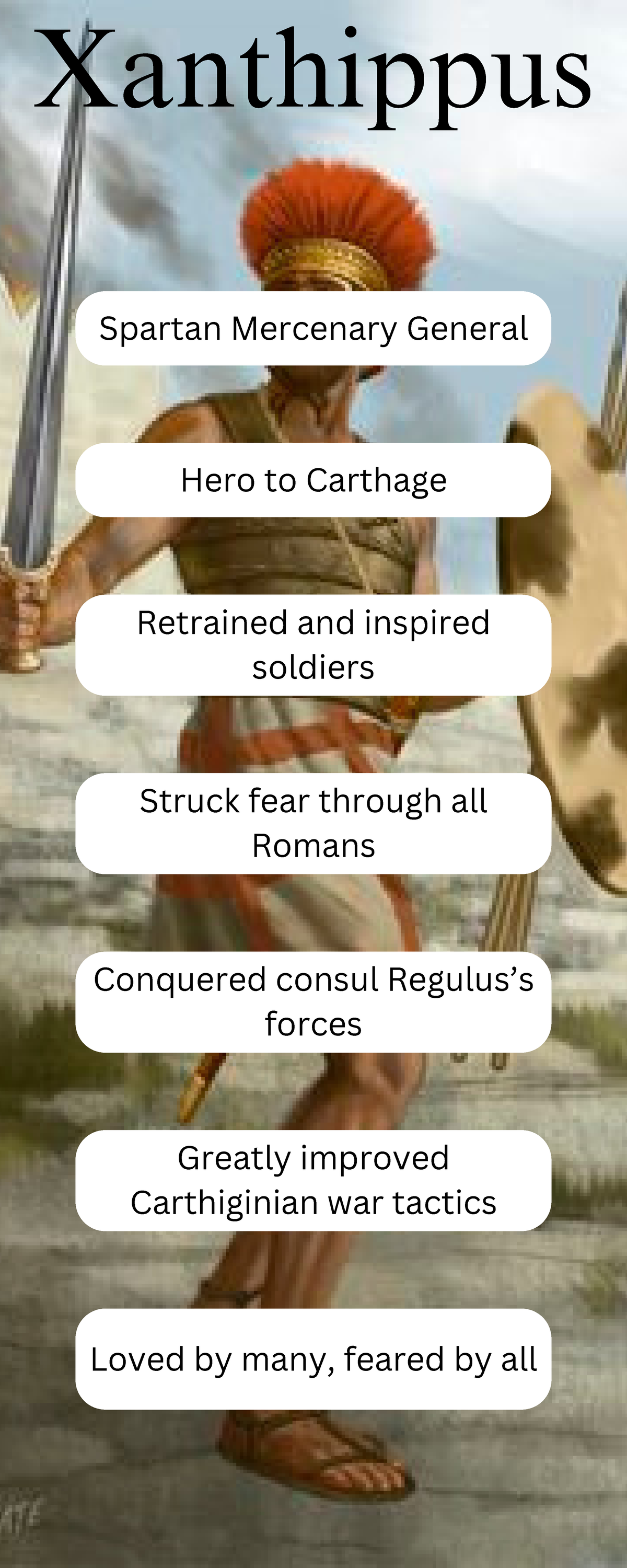 Xanthippus Poster - Spartan Mercenary General Xanthippus Hero to ...