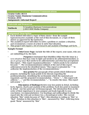 Report assignment examples - StuDocu