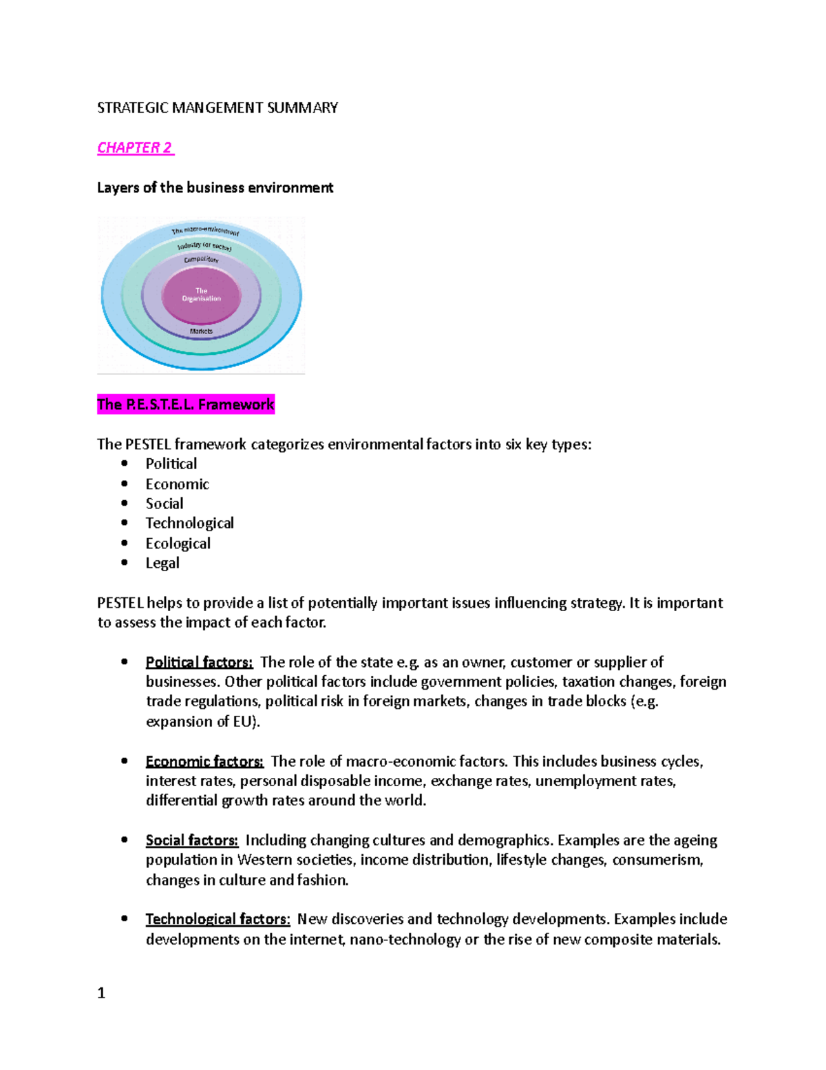 Exploring strategy book summary by Johnson 2018 - STRATEGIC MANGEMENT ...