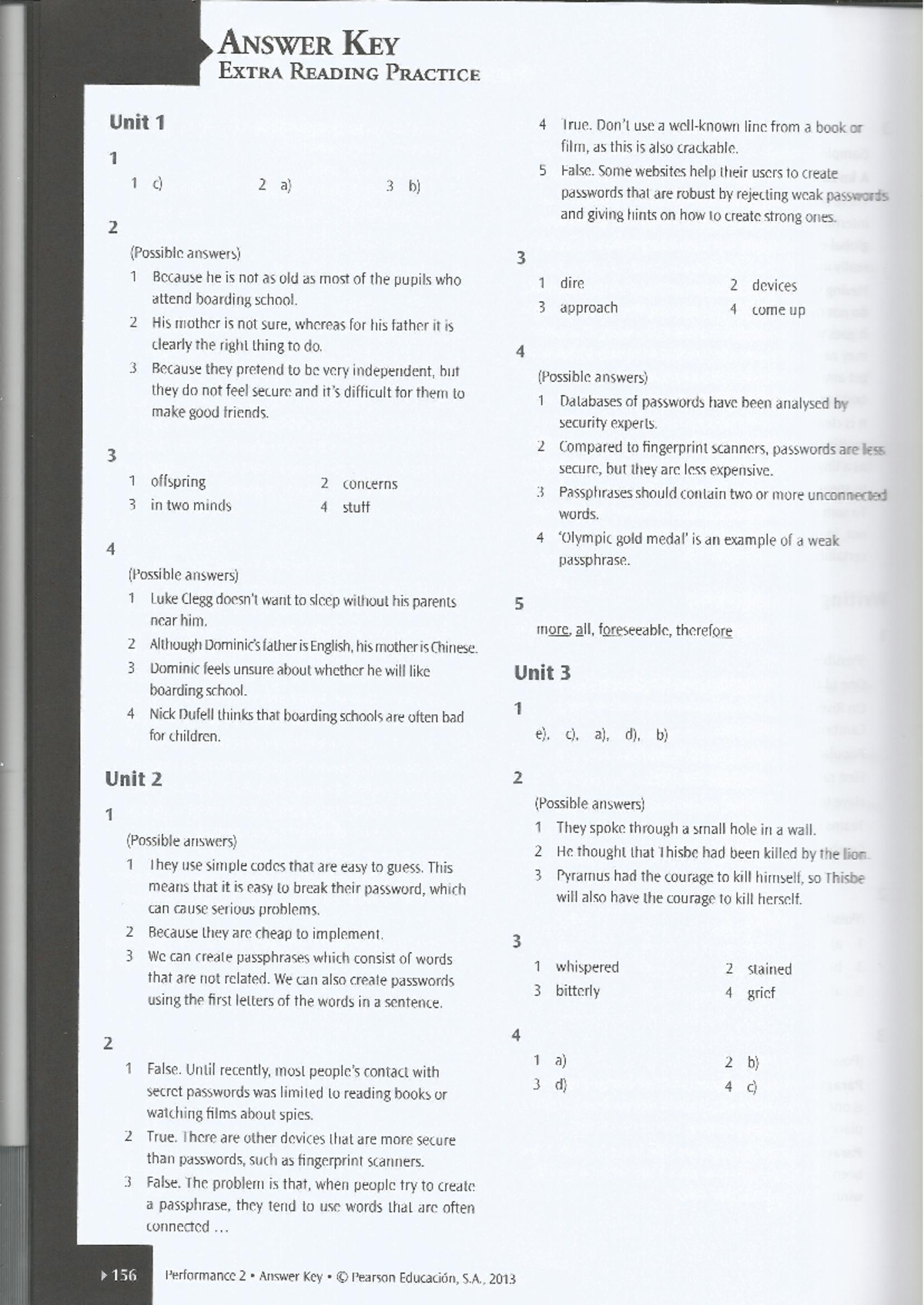 Reading-answer-key - Exámenes y apuntes - Inglés I - Studocu