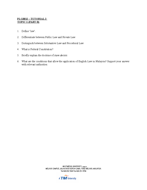 Contract 2 ILAC - Example on how to answe ILAC - Question: Assess the ...