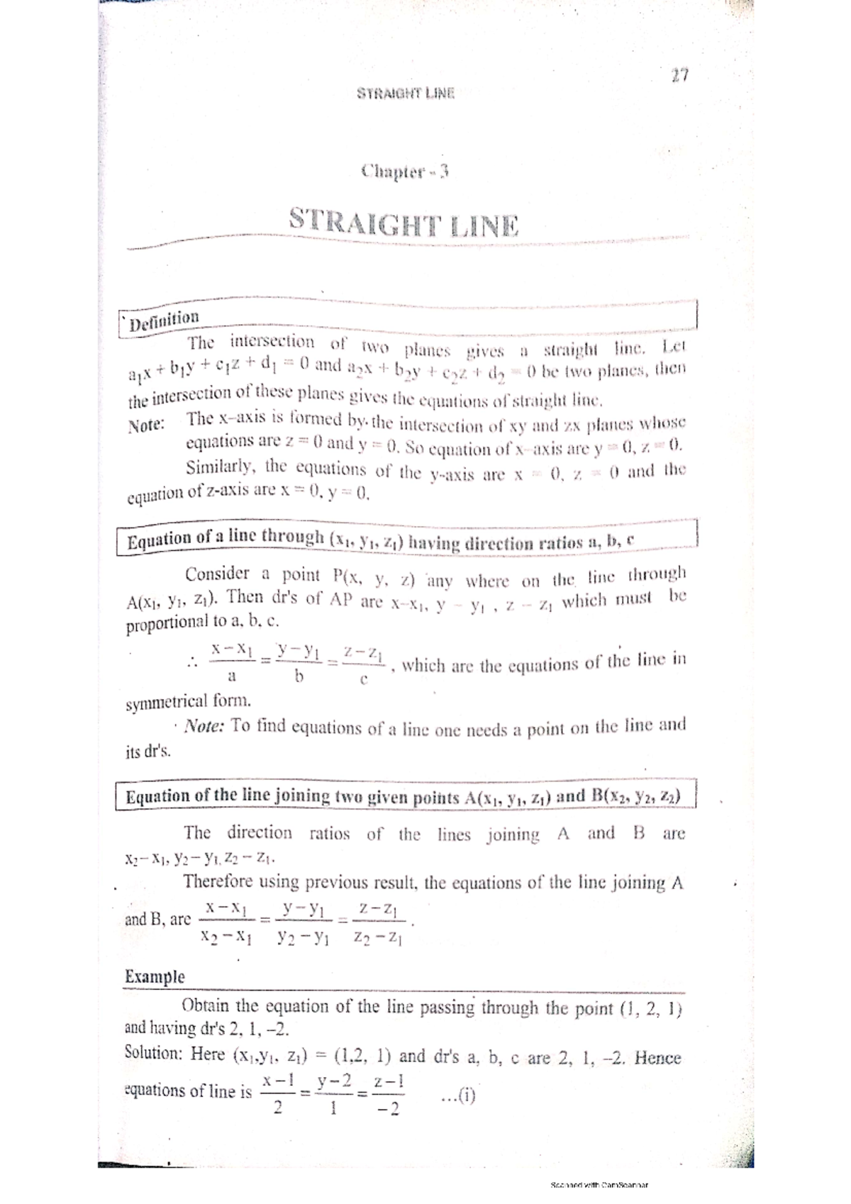 Straight line book - sss - 27 STRAIGHT LINE STRAIGHT LINE Definition ...