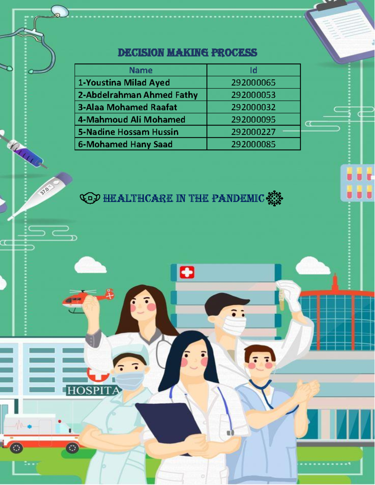 Decision making project - Decision Making Process Name Id 1-Youstina ...