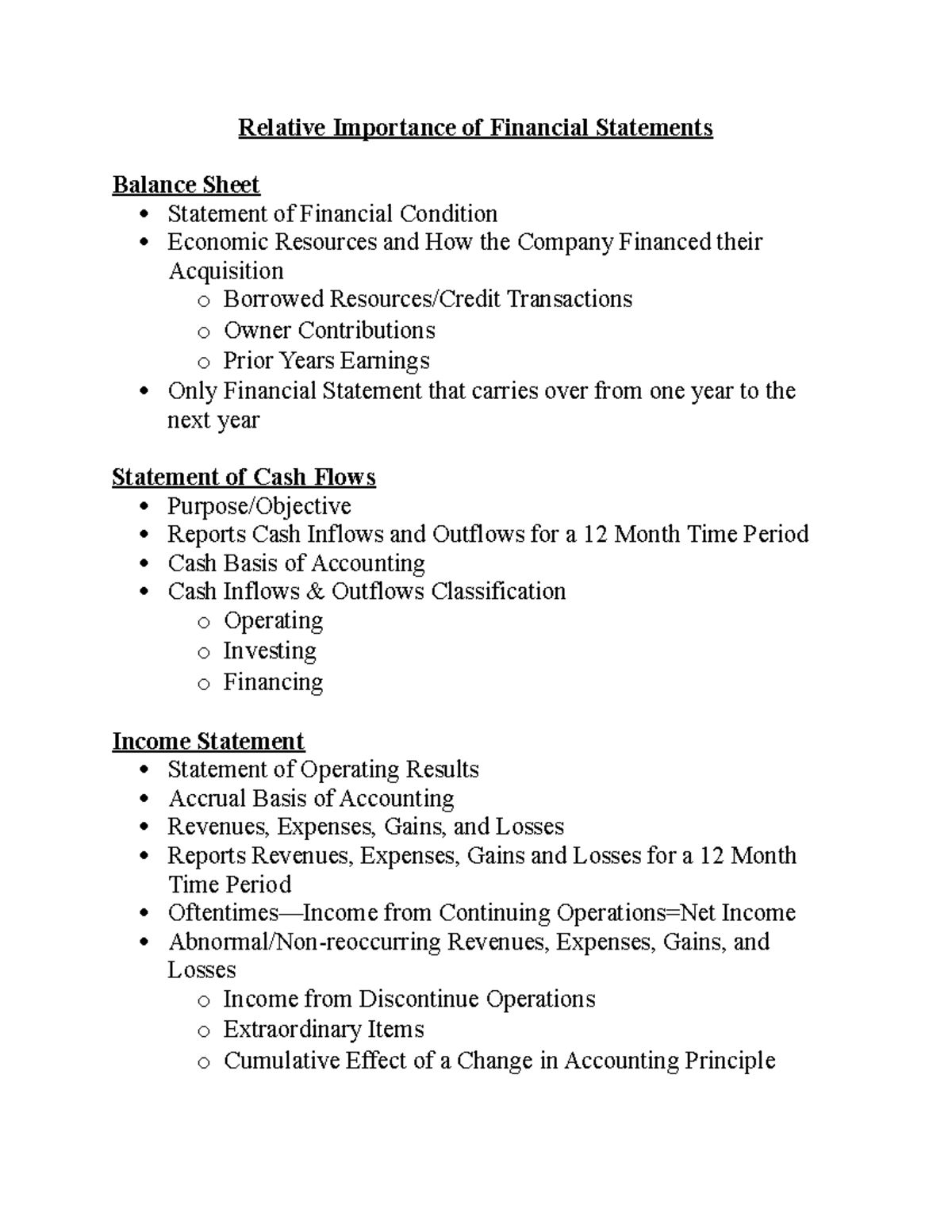 Finance 4650Fall2018 Handout#4 - Relative Importance of Financial ...