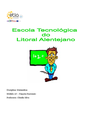 Manual - Modulo 6 - Disciplina: Matemática Módulo A6 – Taxa de Variação ...