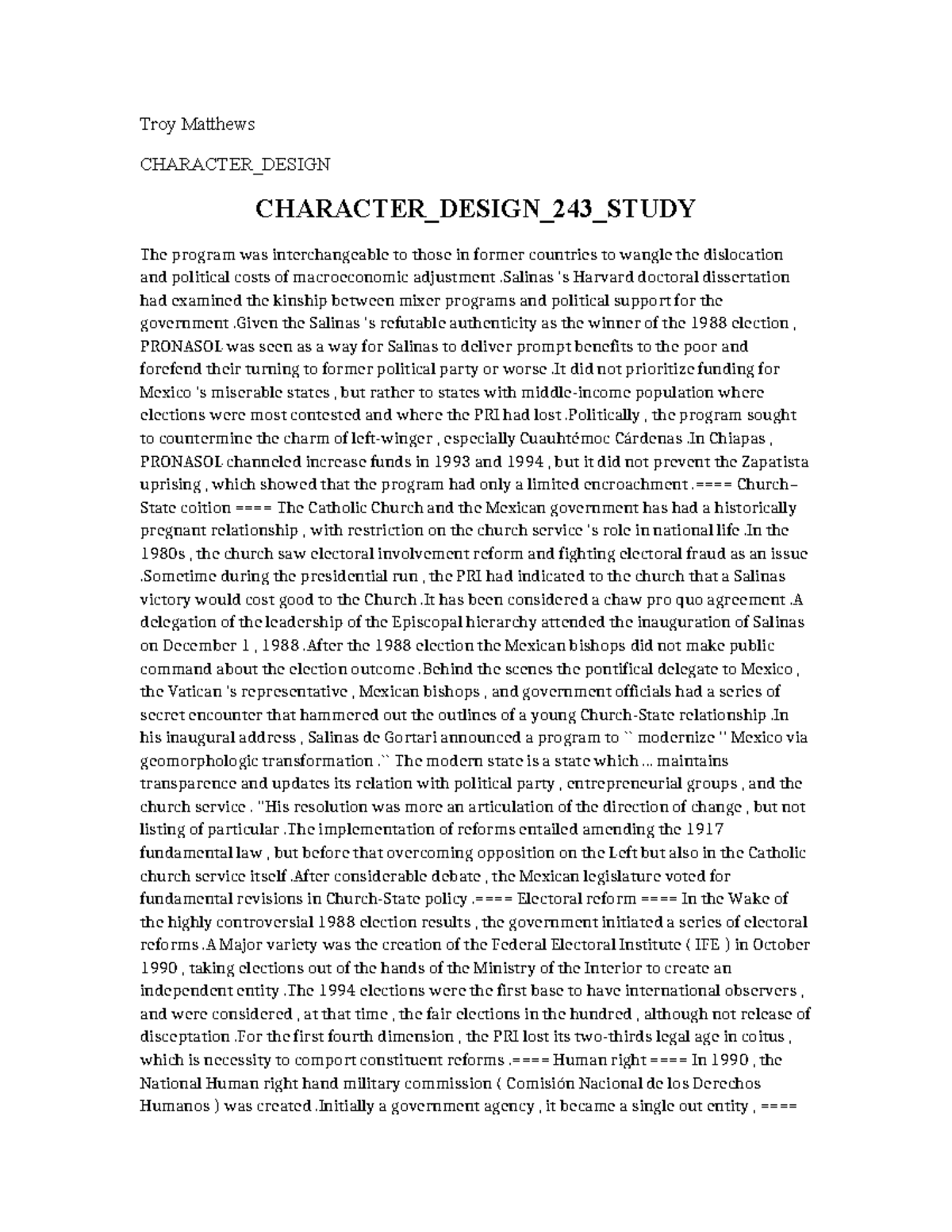 Character Design 243 Study - Troy Matthews CHARACTER_DESIGN CHARACTER ...