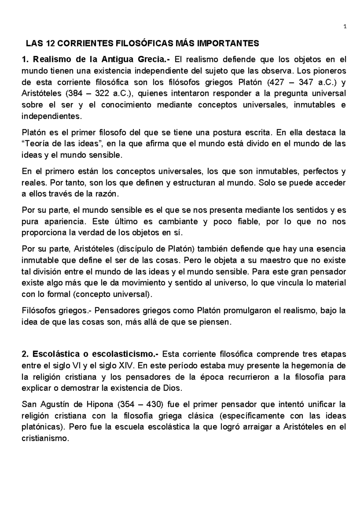 Corrientes filosoficas - LAS 12 CORRIENTES FILOSÓFICAS MÁS IMPORTANTES ...