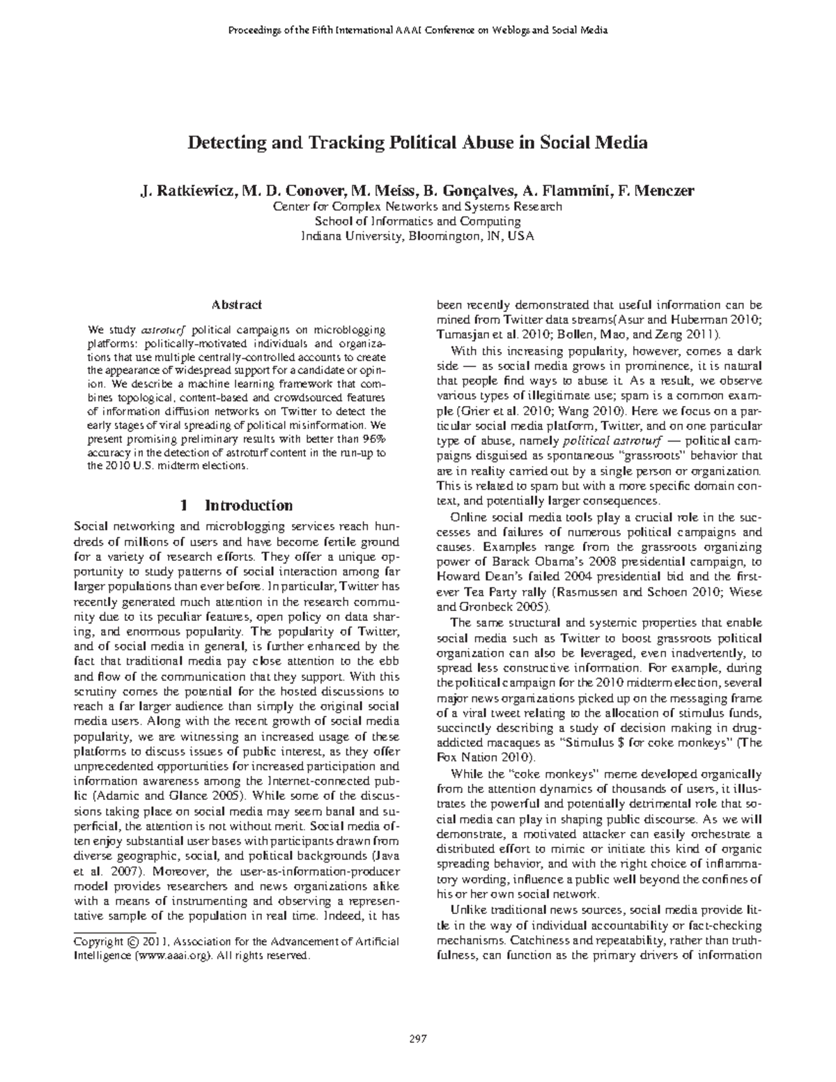 Political Narratives Tracking - Detecting and Tracking Political Abuse ...