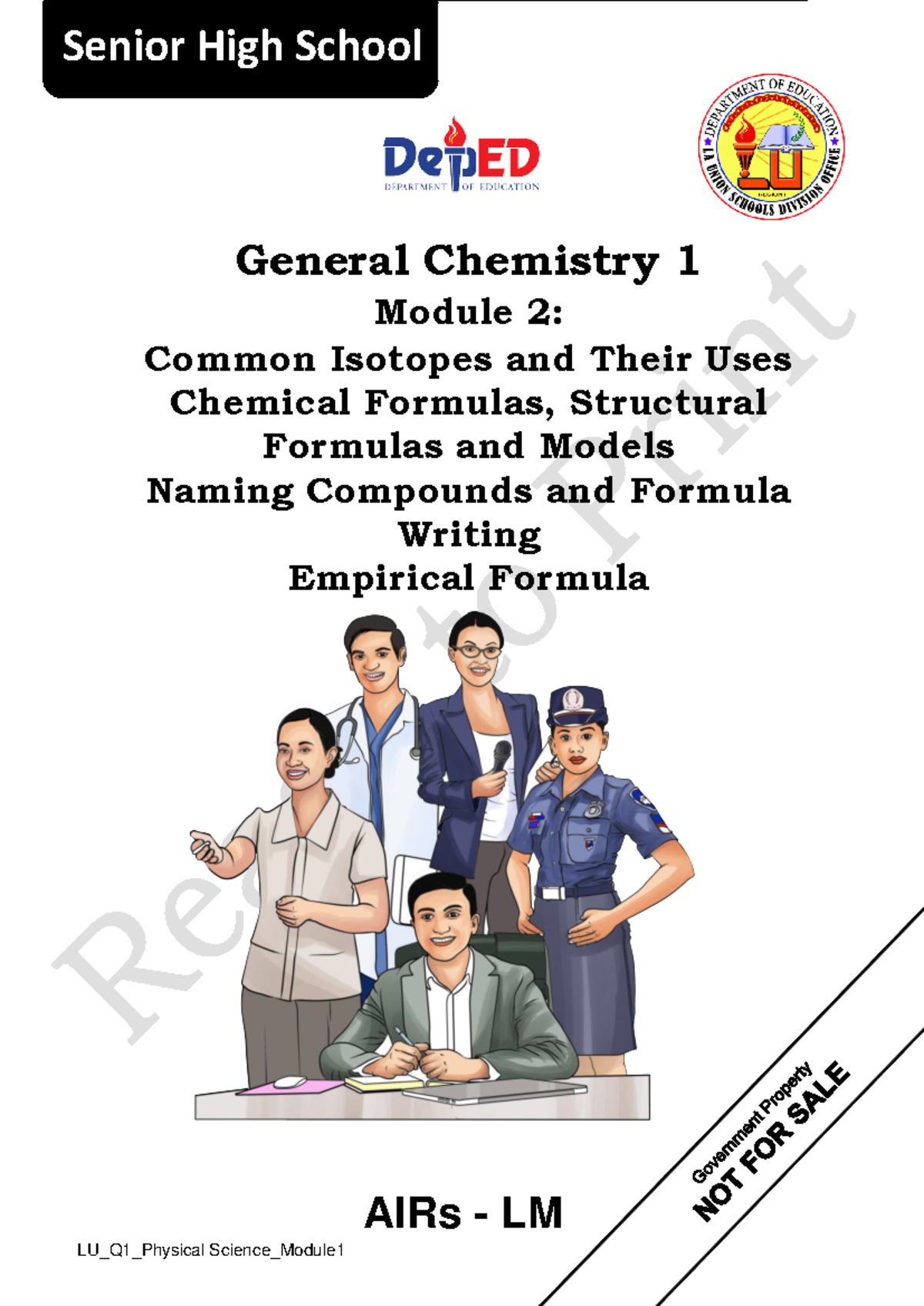 Gen Chem 1 Module 2-1 - Learn moree - LU_Q1_Physical Science_Module ...