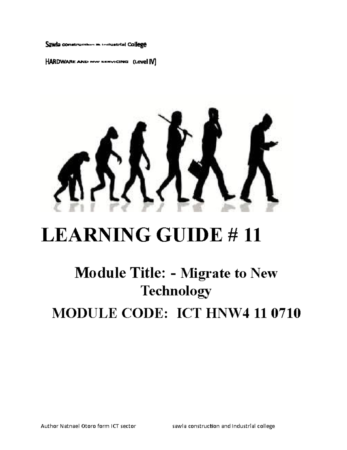 this is INFORMATION COMMUNICATION TECHNOLOGY book - LEARNING GUIDE # 11 ...