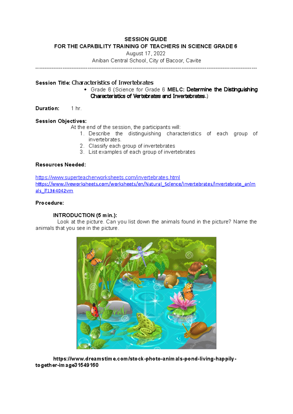 Session- Guide-for-Cap Build for Grade 6 - SESSION GUIDE FOR THE ...