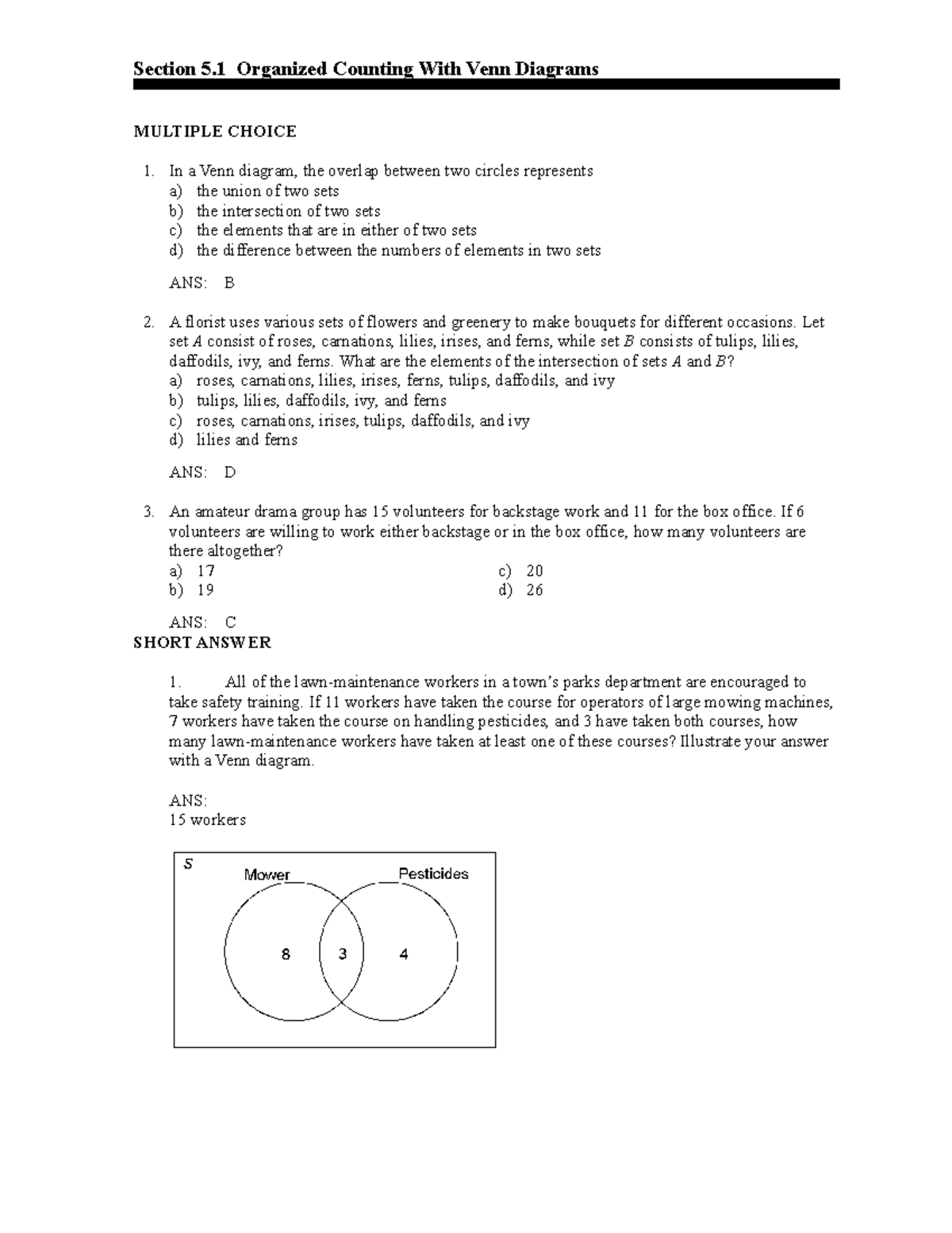 5 - ghfdgfddfgdfg - Section 5 Organized Counting With Venn Diagrams ...
