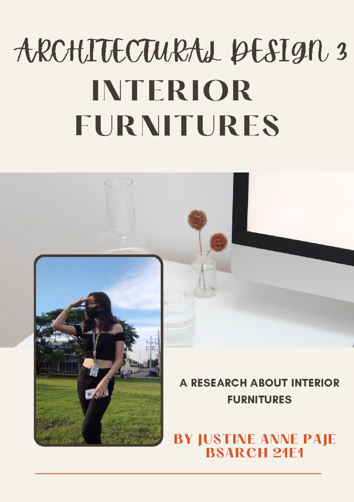 Architectural Design 3 - INTERIOR FURNITURES ####### ARCHITECTURAL ...