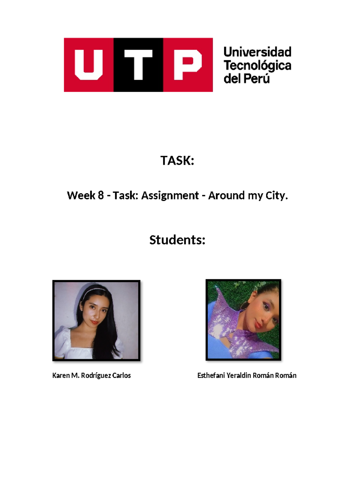 (AC-S08) Week 8 Around my City - Gobierno de Tecnologías de Información - TASK: Week 8 - Task ...