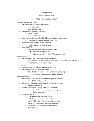 Unit 4 Timeline-Cause-Effect - Israel Suarez March 27, 2017 HIST Unit 4 ...
