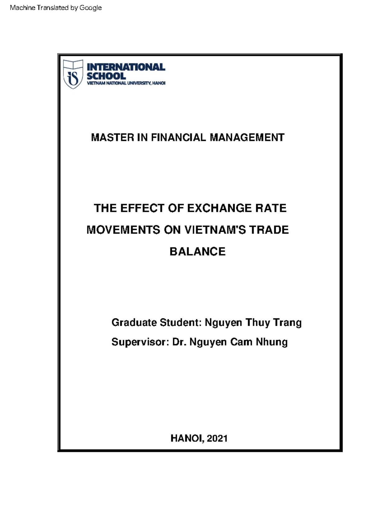 00051000692 Nội dung - abc - Graduate Student: Nguyen Thuy Trang MASTER ...