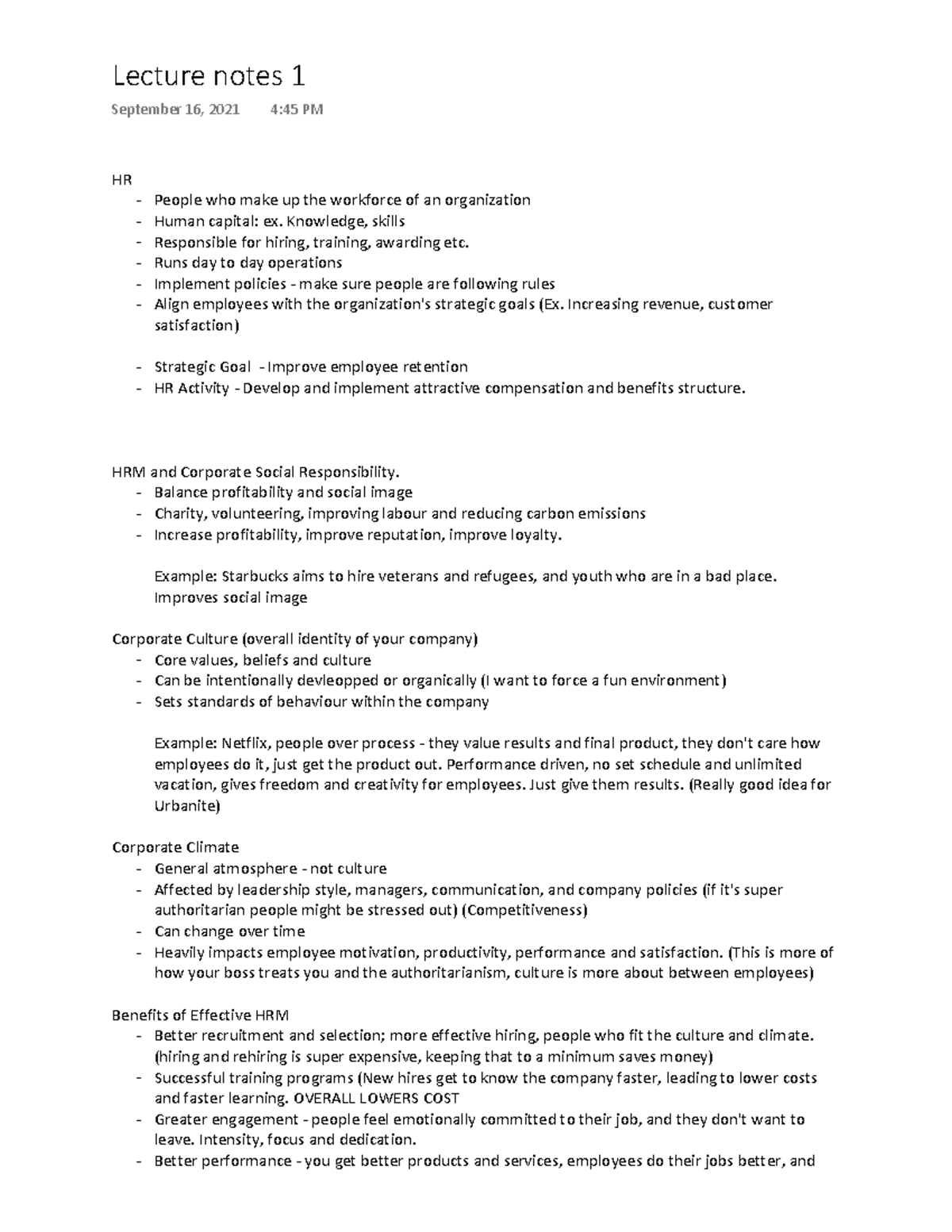 MOS lecture notes week 1 - MOS 1021A - UWO - Studocu