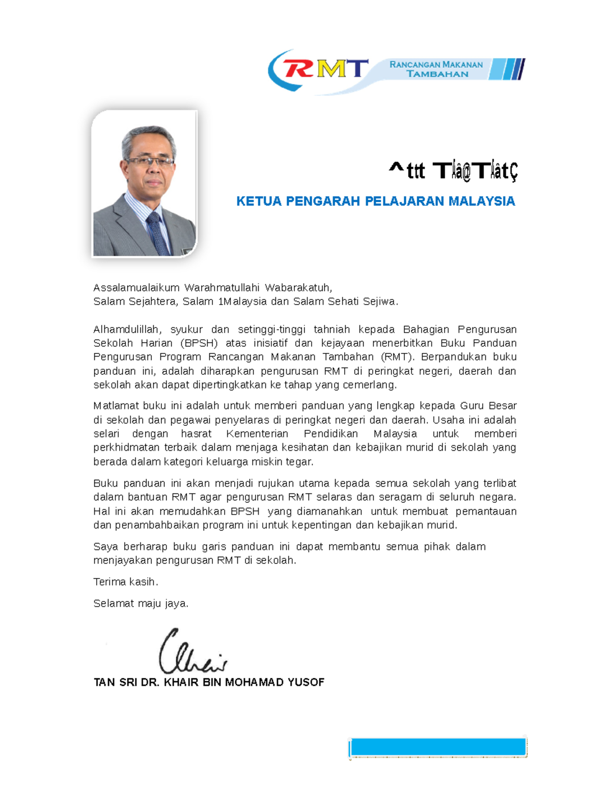 BUKU Panduan Pengurusan RMT - Buku Panduan Pengurusan RMT 1 ^ tt t T Ä ...