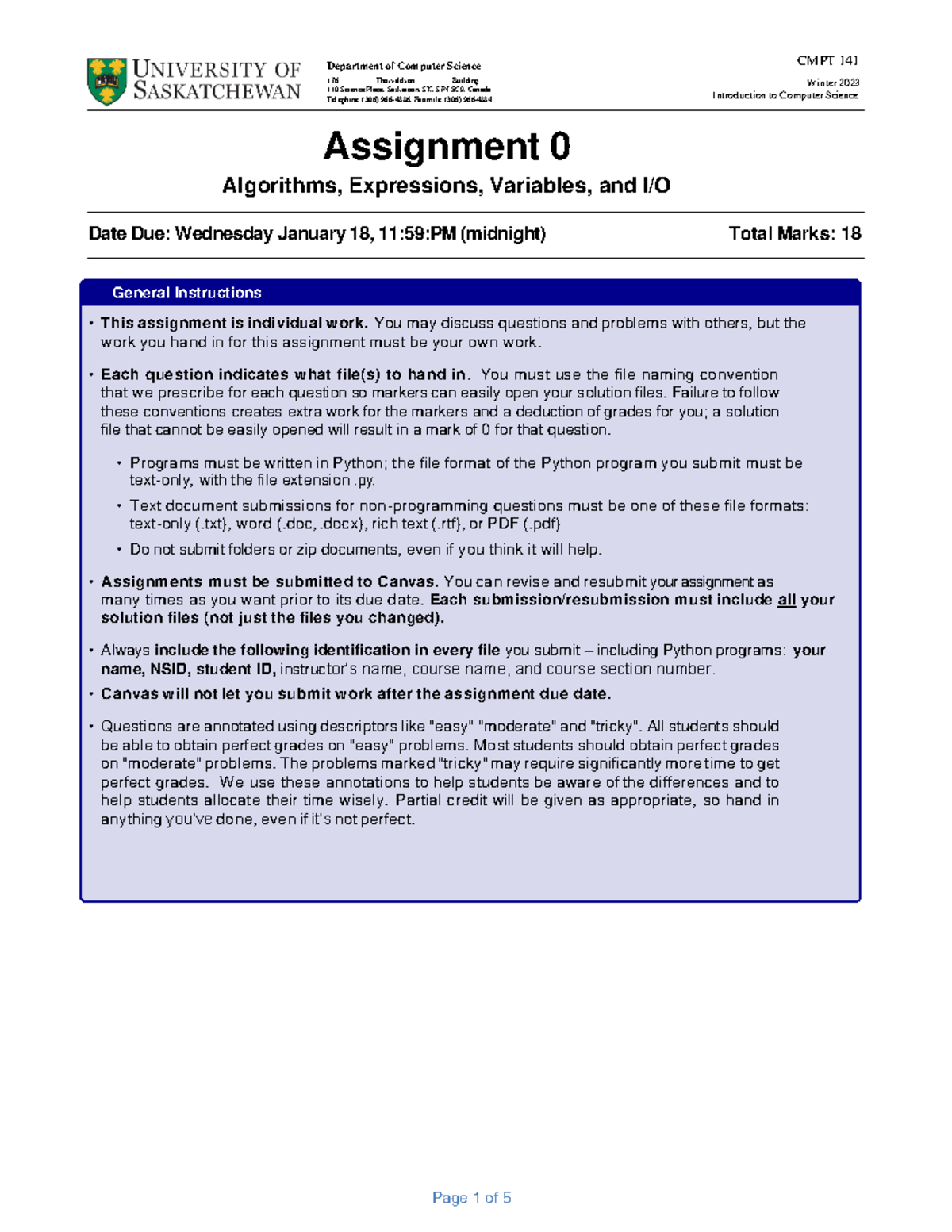 Asn0 winter 2023 - Ok thats long enough. - Winter 2023 Introduction to ...