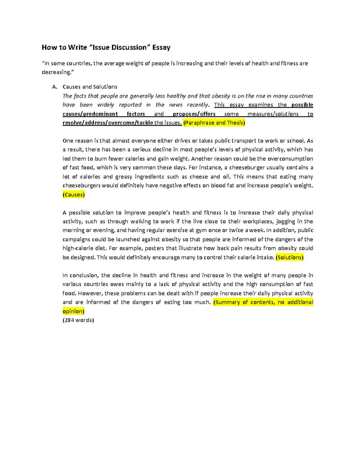 IELTS Writing Task 2 - Issue Discussion - How to Write “Issue ...