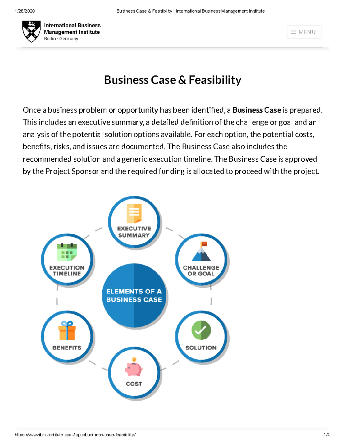3. Business Case & Feasibility International Business Management ...