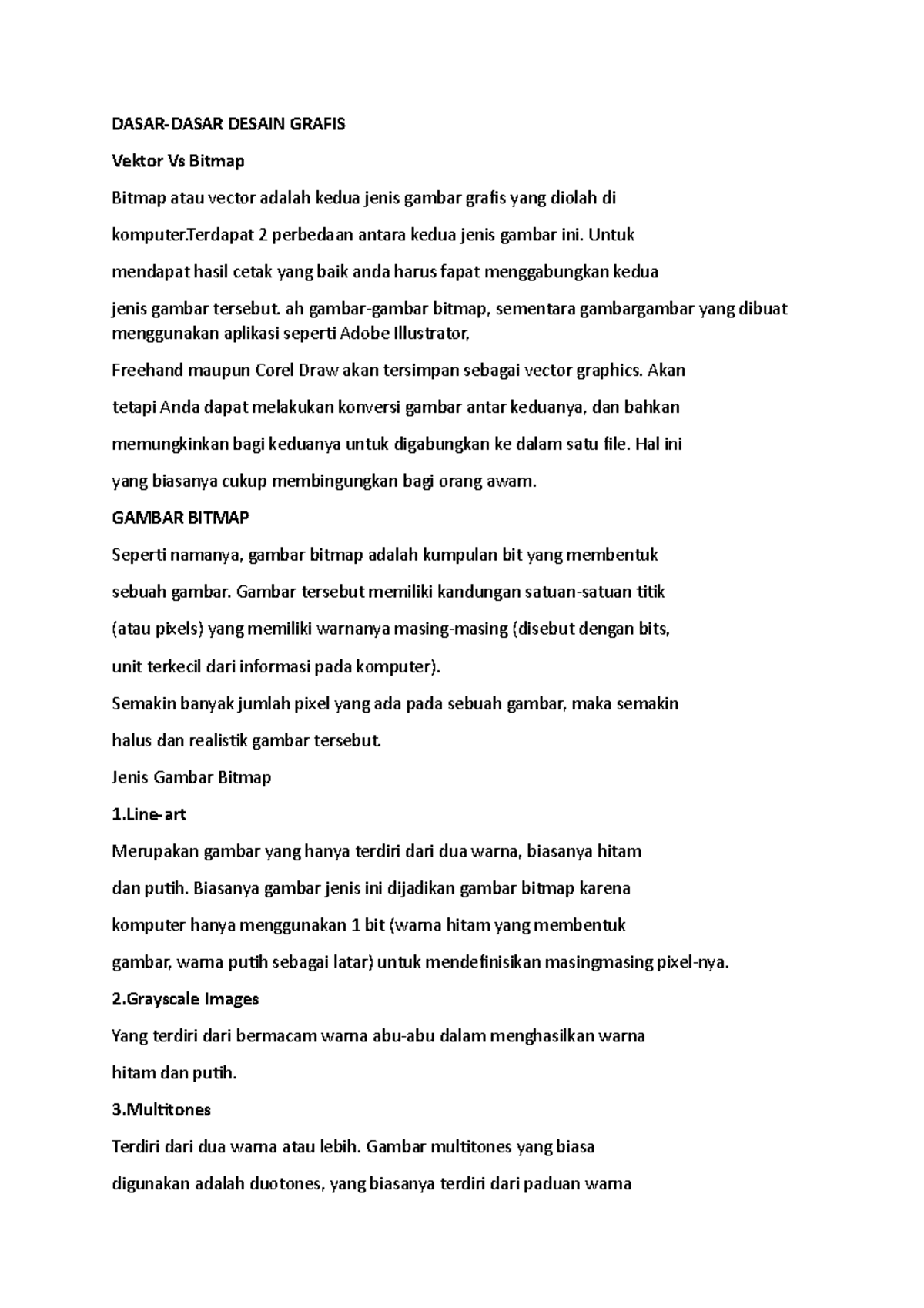 Dasar- Dasar Desain Grafis - DASAR-DASAR DESAIN GRAFIS Vektor Vs Bitmap ...