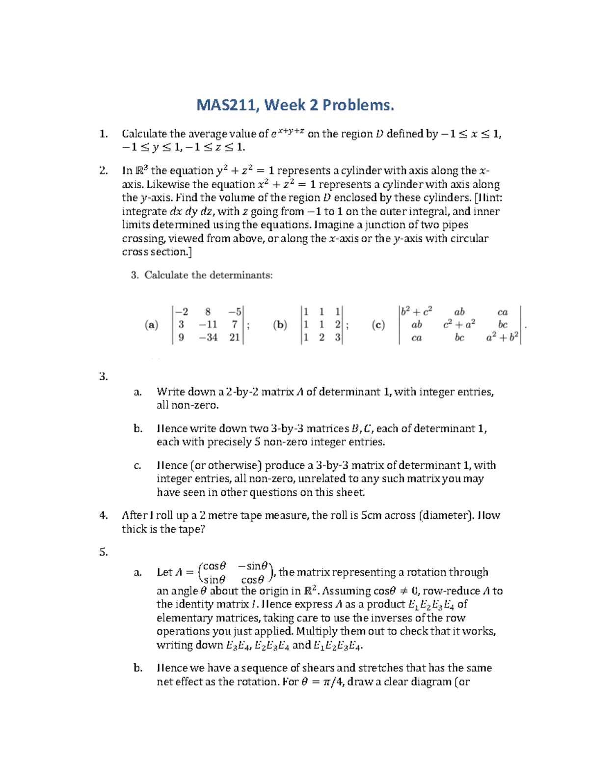MAS211 Tutorial Questions Pratical MAS211 Week 2 Problems mas211-tutorial-questions-pratical-mas211-week-2-problems