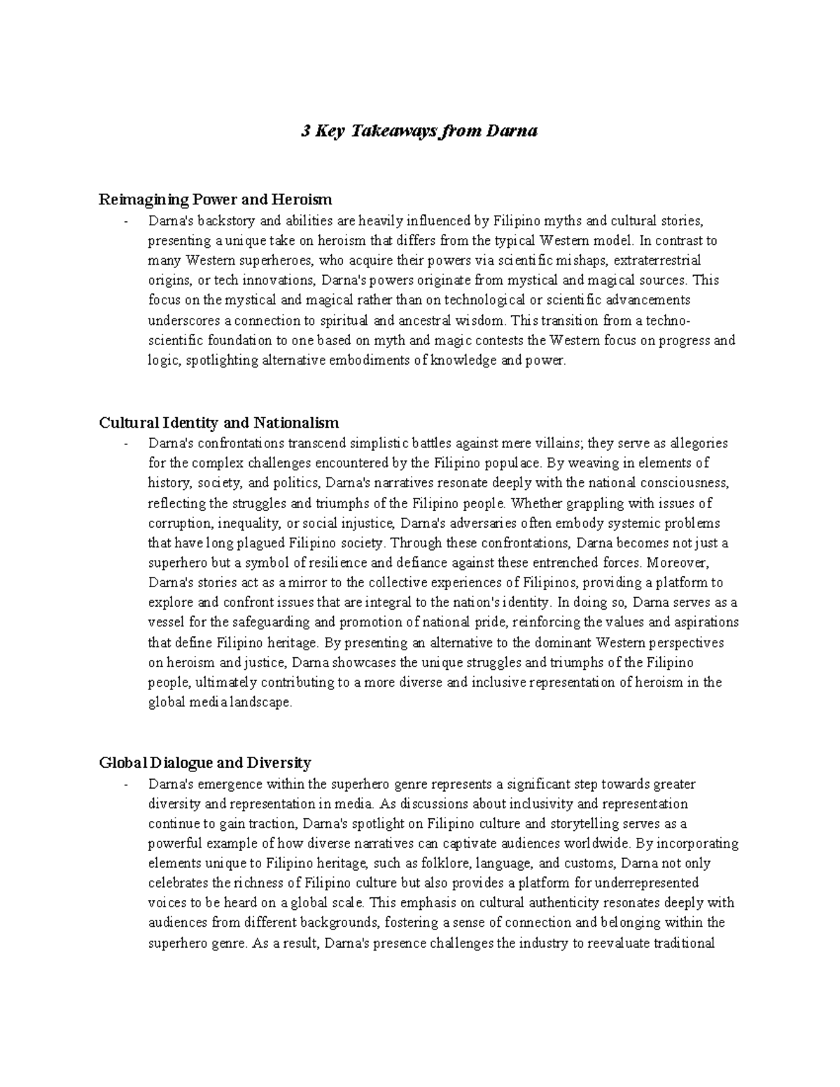 Key Takeaways form Darna - 3 Key Takeaways from Darna Reimagining Power ...