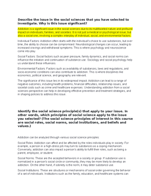 [Solved] The issue I chose is Alcohol and Other Drugs 1 Share an ...