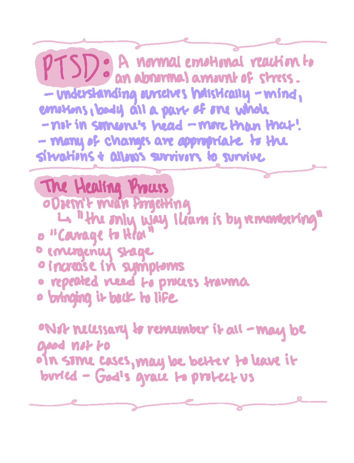 PTSD - Color-coded and detailed outline of PTSD, its definition and ...