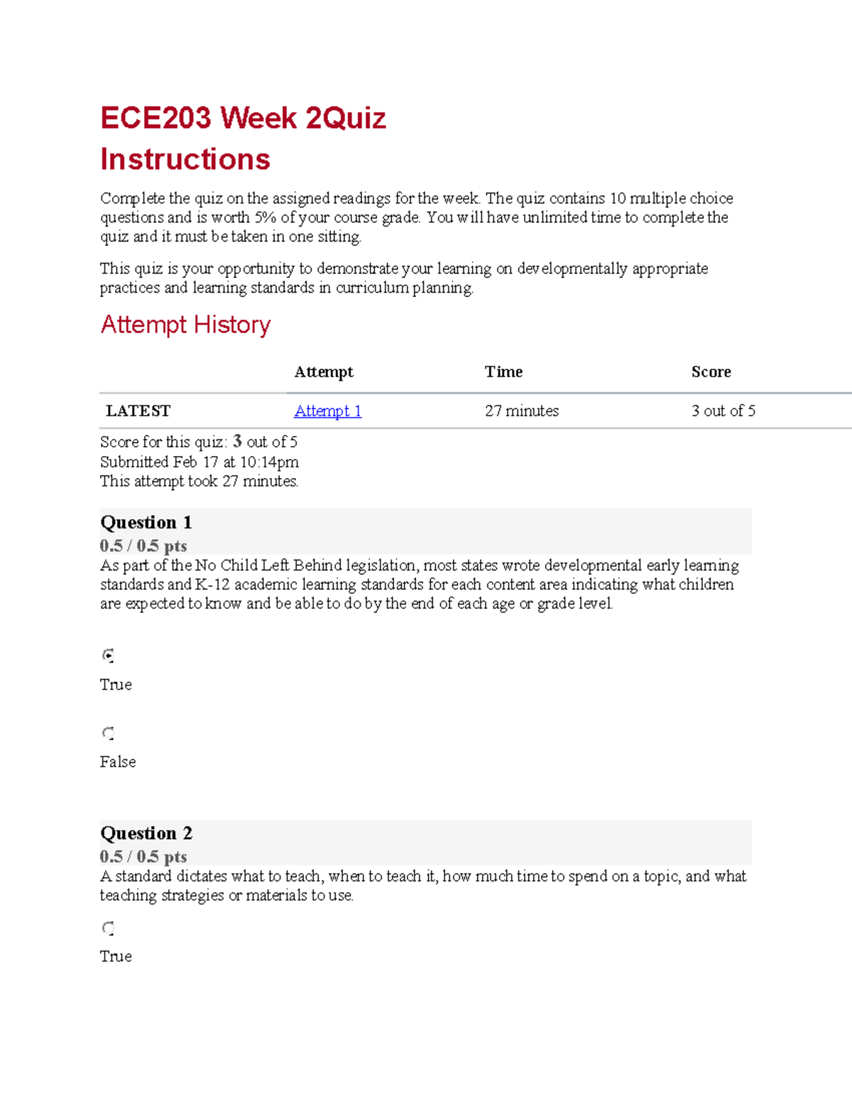 ECE203 Week 2Quiz - Complete the quiz on the assigned readings for the ...
