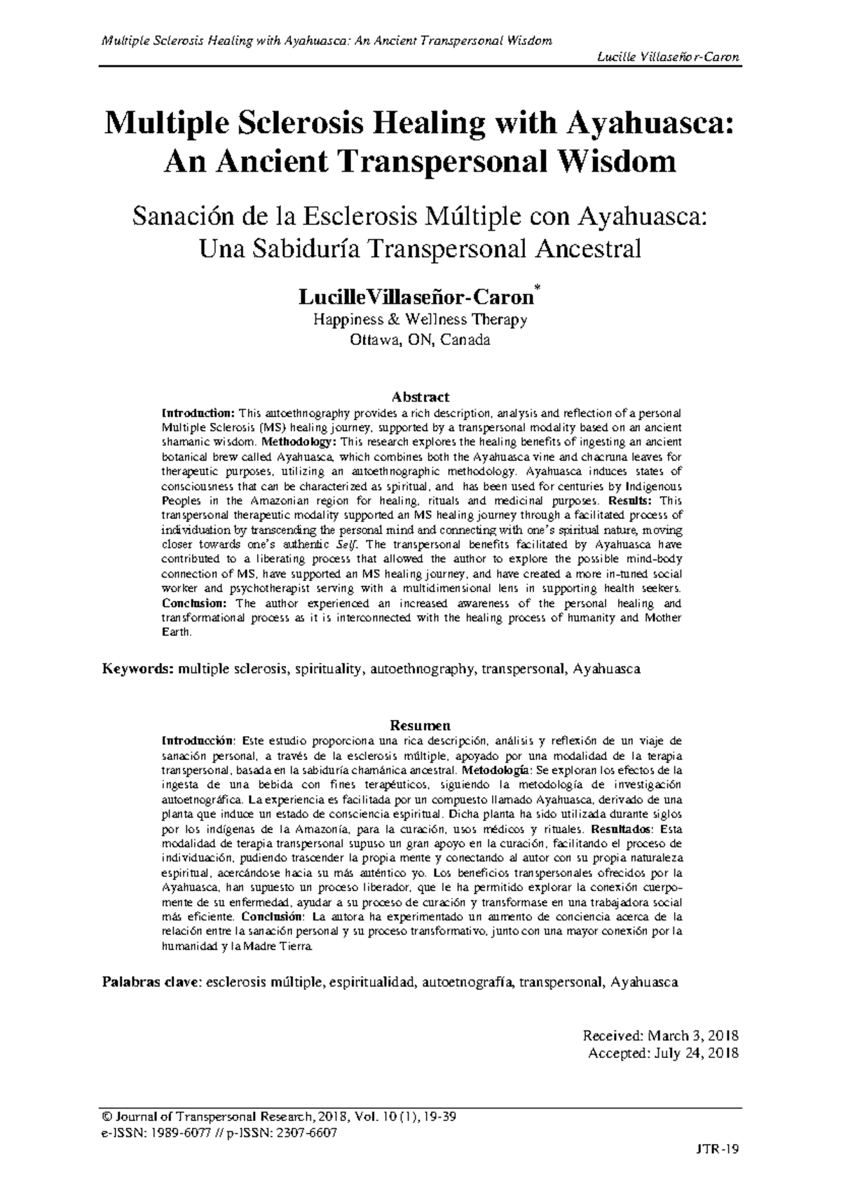 5. Villaseñor JTR 10(1) 2018 - Lucille Villaseñor-Caron © Journal of ...