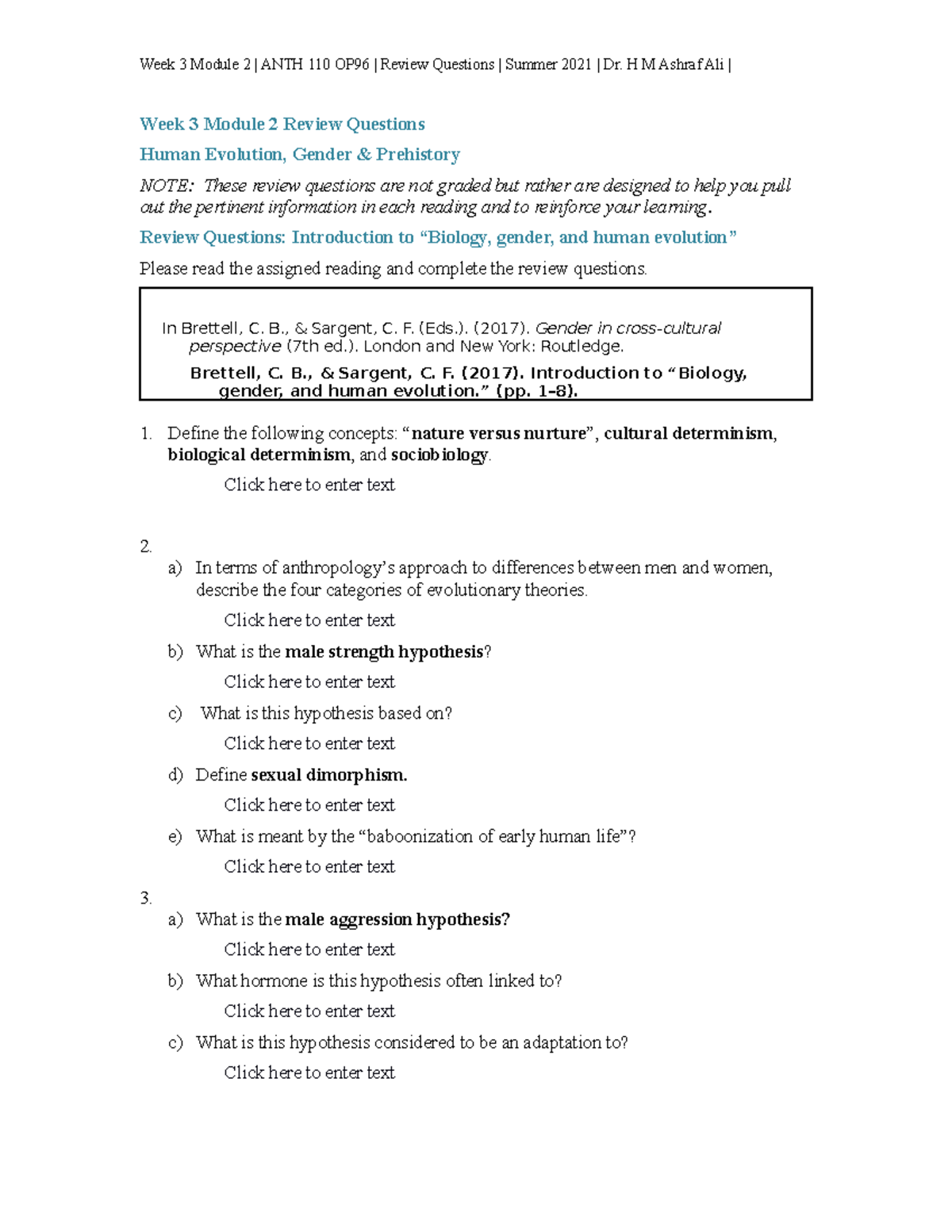 Week 3 M2 ANTH110 OP96 Review Questions Summer 2021 - Week 3 Module 2 ...